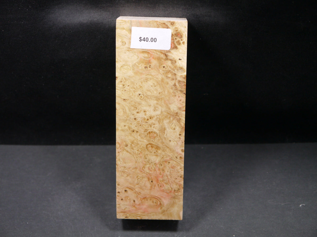 Stabilized Box Elder Block SW4973 – Knife and Gun Finishing Supplies