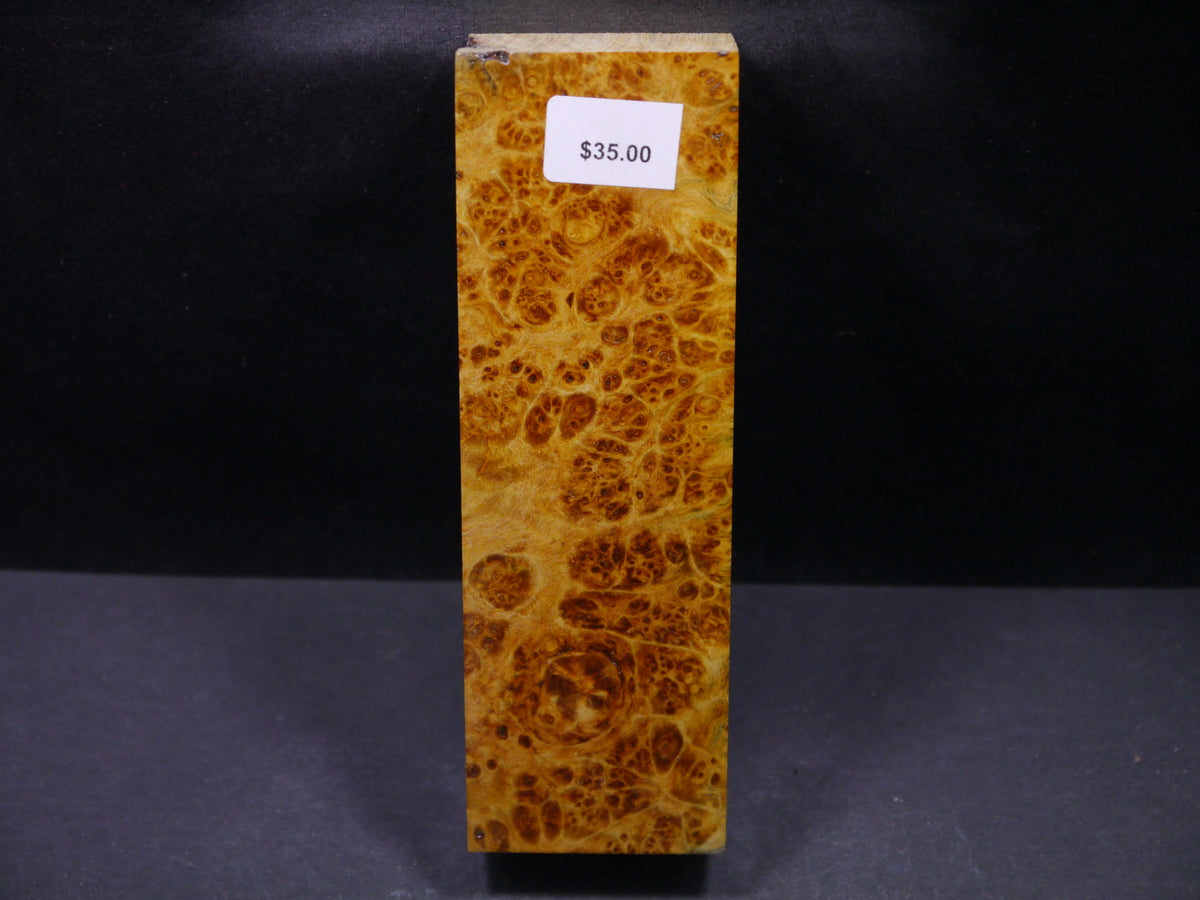 Stabilized Dyed Box Elder Block SW5333 – Knife and Gun Finishing Supplies