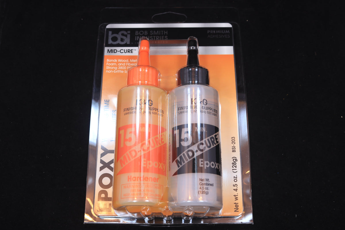 MID CURE 15 MINUTE EPOXY 9oz – Knife and Gun Finishing Supplies