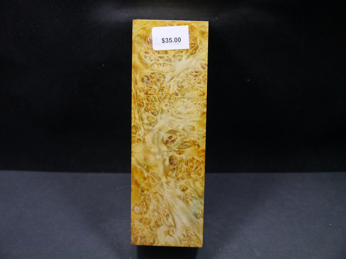 Stabilized Dyed Box Elder Block SW4176 – Knife and Gun Finishing Supplies