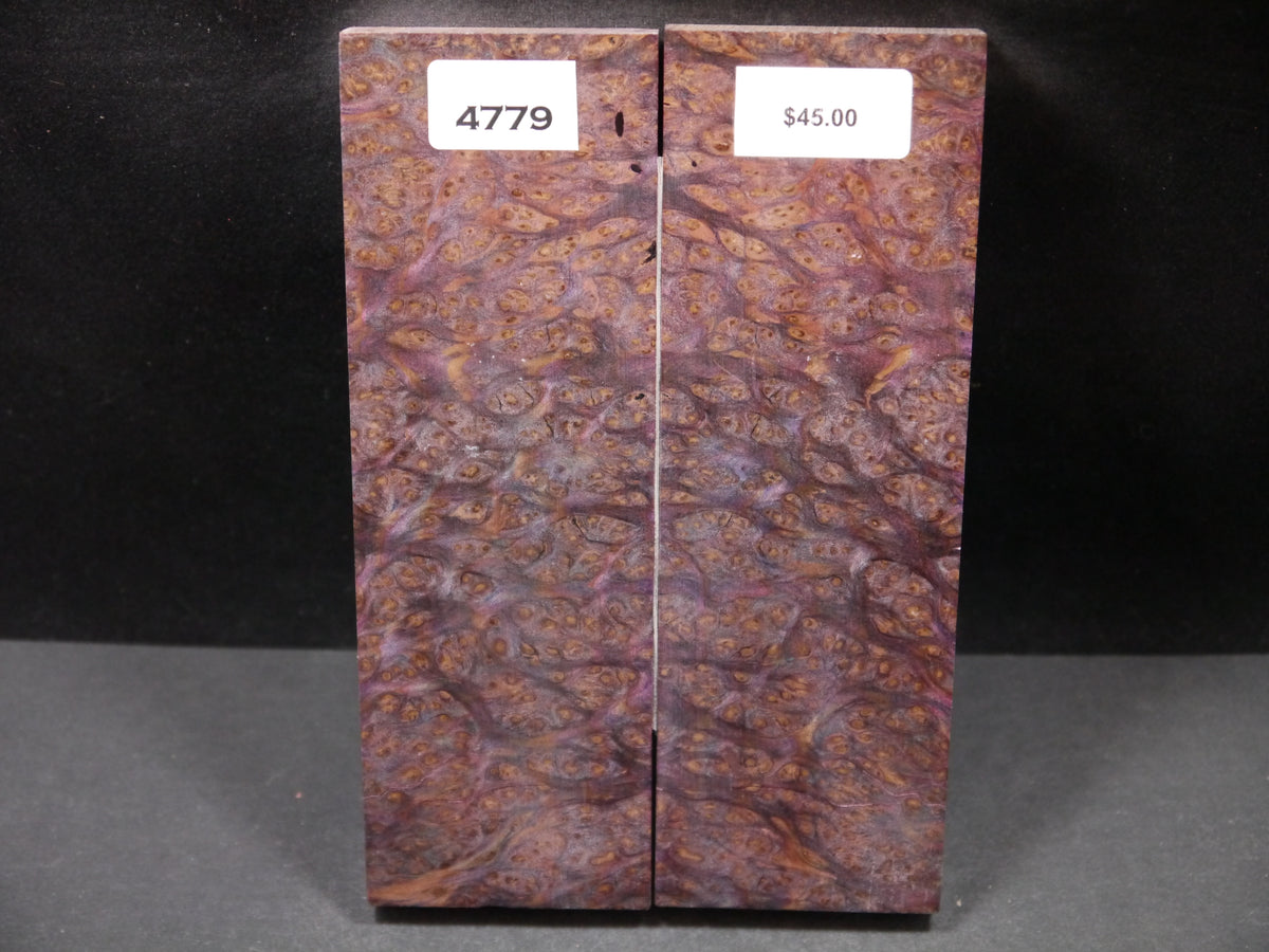 Stabilized Dyed Redwood Scales SW4779 – Knife and Gun Finishing Supplies