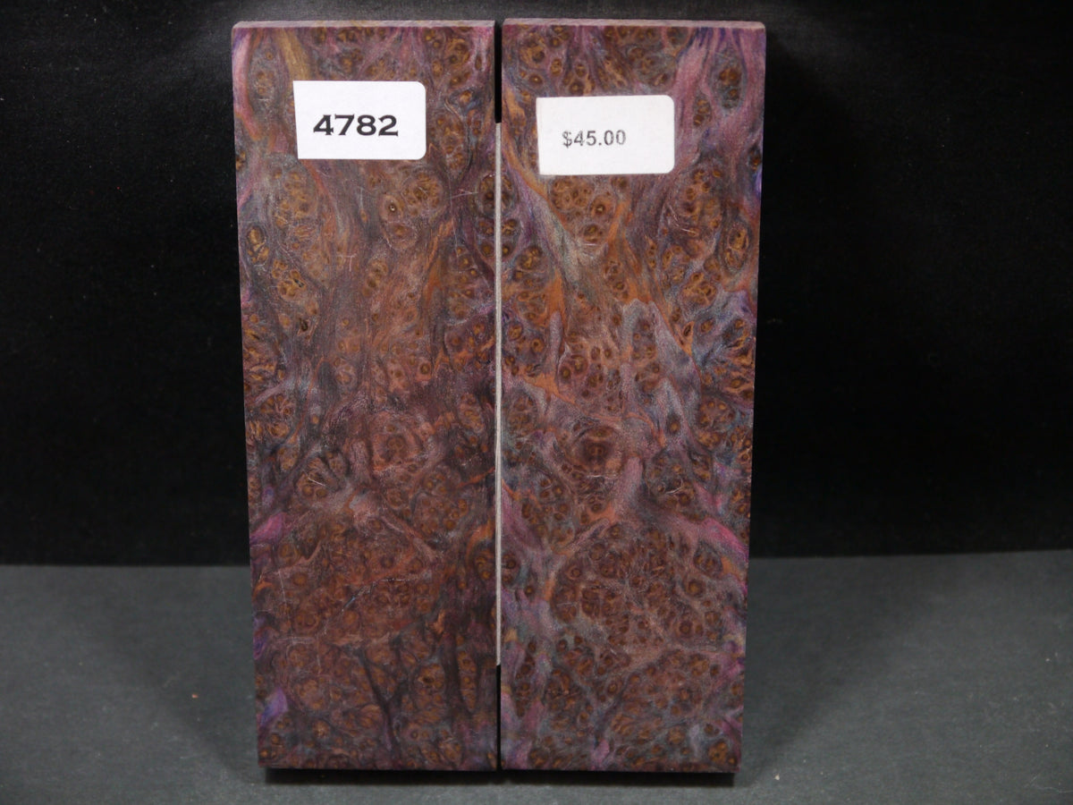 Stabilized Dyed Redwood Scales SW4782 – Knife and Gun Finishing Supplies