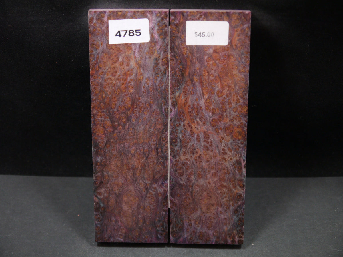 Stabilized Dyed Redwood Scales SW4785 – Knife and Gun Finishing Supplies