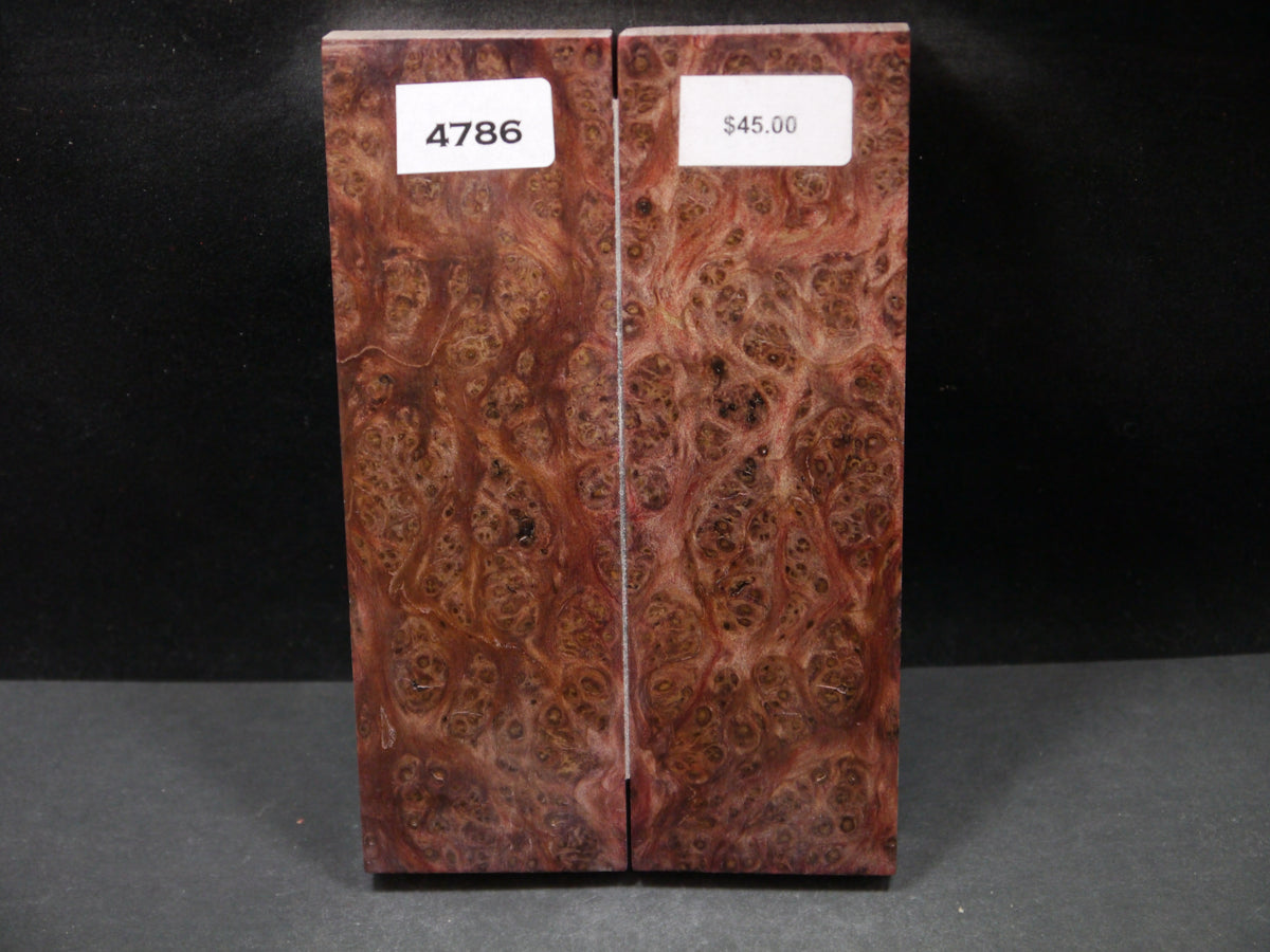 Stabilized Dyed Redwood Scales SW4786 – Knife and Gun Finishing Supplies