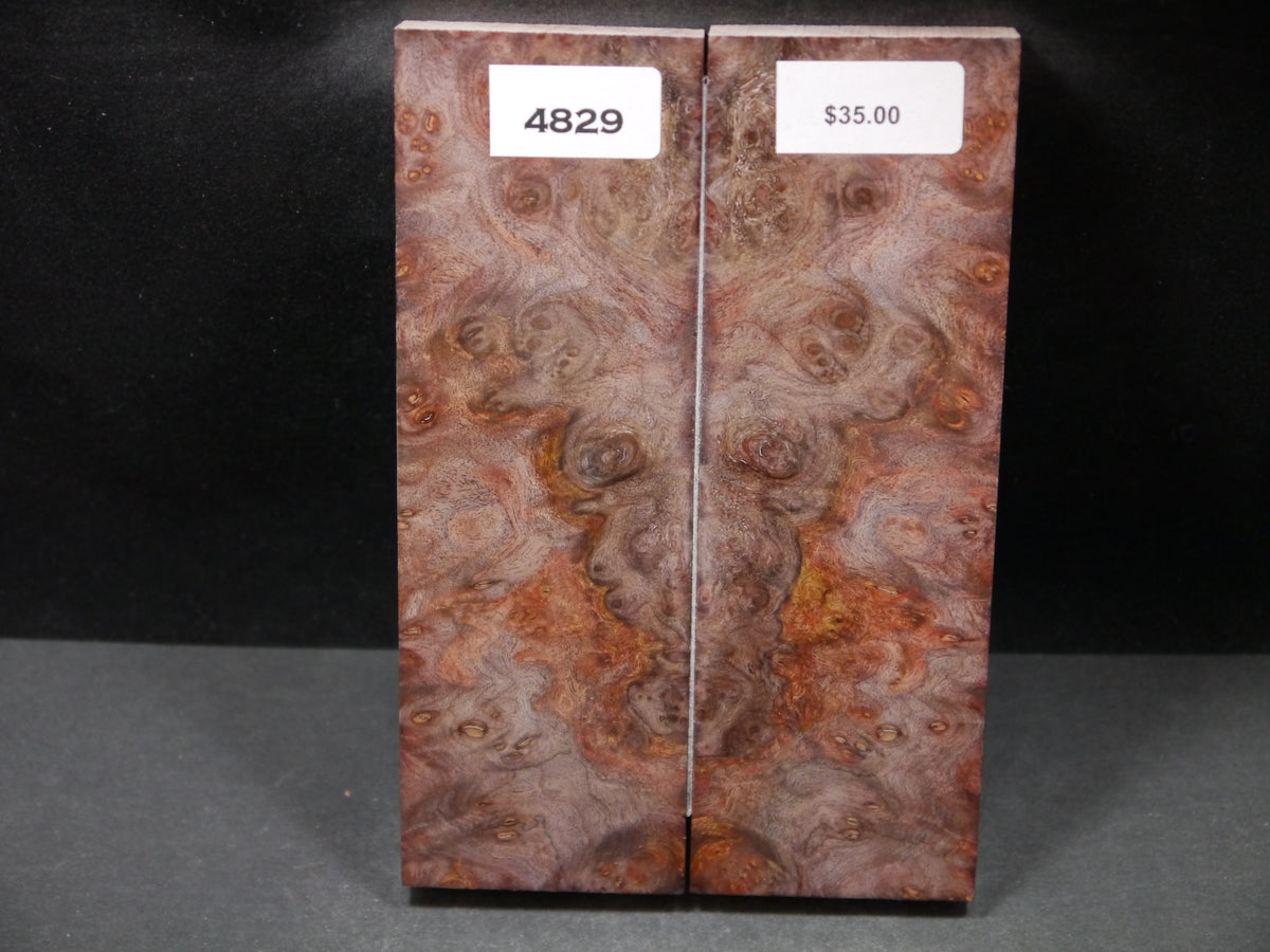 Stabilized Double Dyed Maple Burl Scales SW4829 – Knife and Gun ...