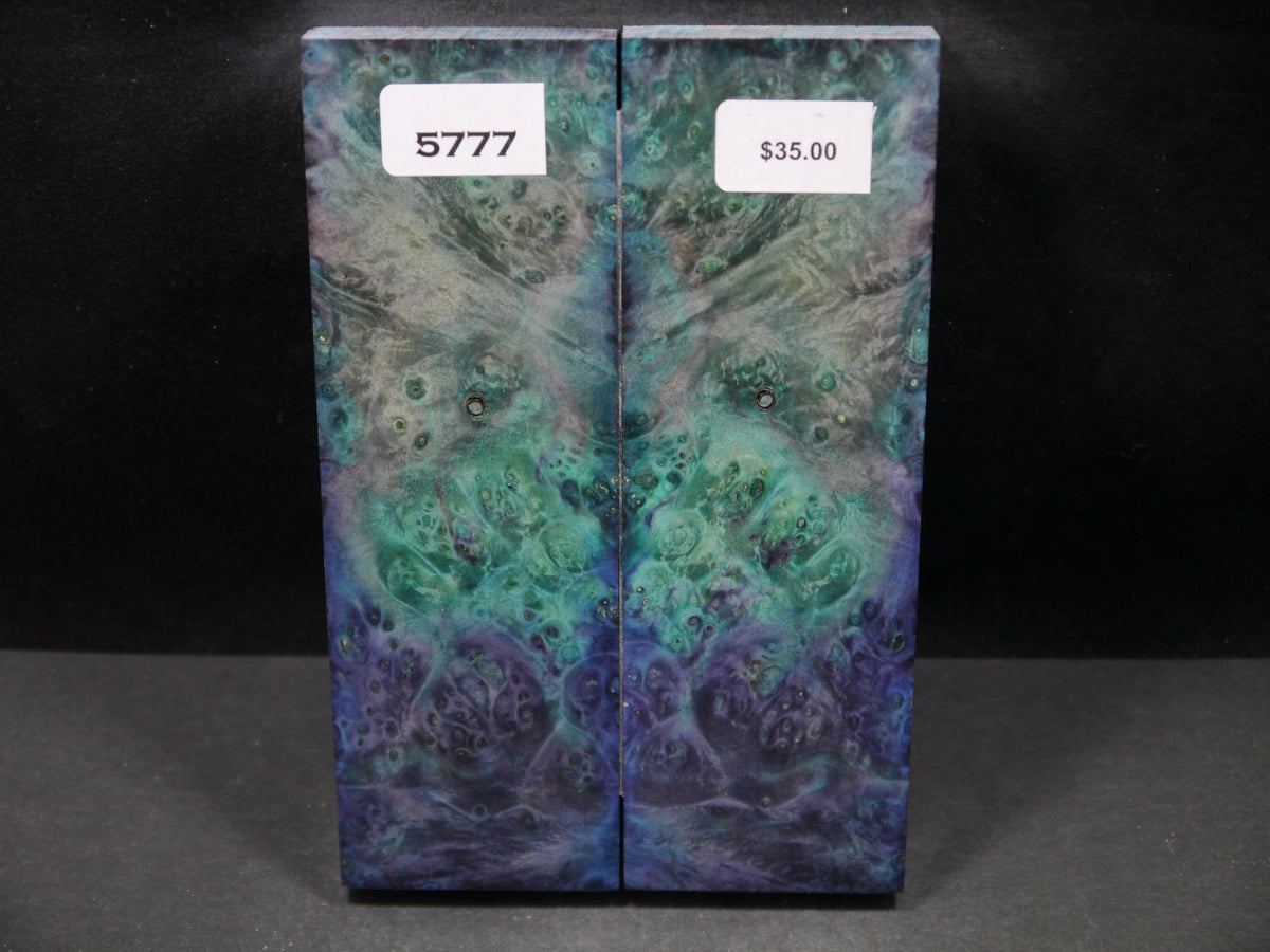 Stabilized Double Dyed Box Elder Scales SW5777 – Knife and Gun ...