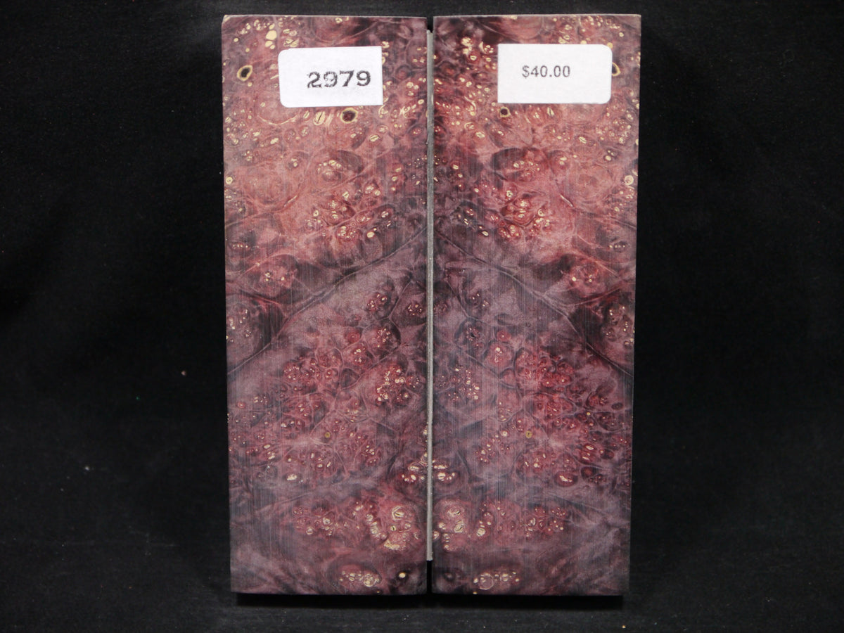 Stabilized Double Dyed Box Elder Scales SW2979 – Knife and Gun ...